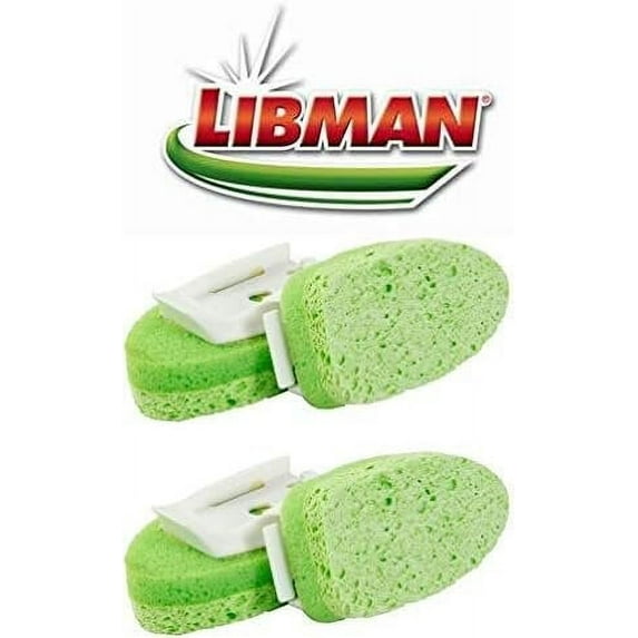 Libman Cleaning Sponge Refills, Gentle-Touch, Cellulose, 4 Sponges ...