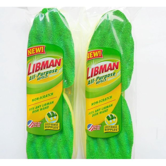 Cleaning Sponge Refill Pads Non-Scratch Libman All-Purpose 2-2 Packs ...