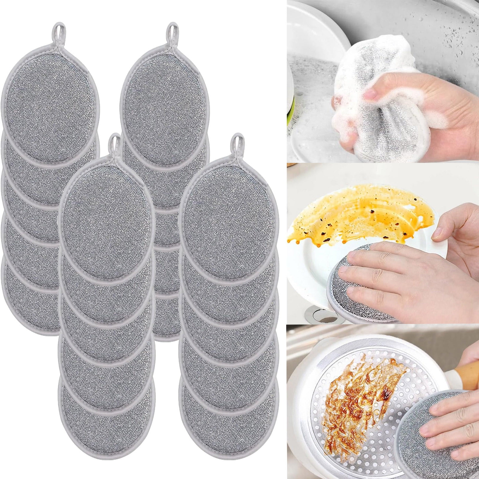 Cleaning Sponges Sided Dishwashing Sponge Double Sided High Elastic ...