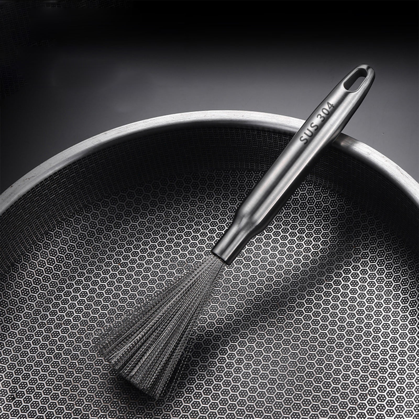 Cleaning Supplies under $5 kkbbma Stainless Steel Scrubber with Handle ...