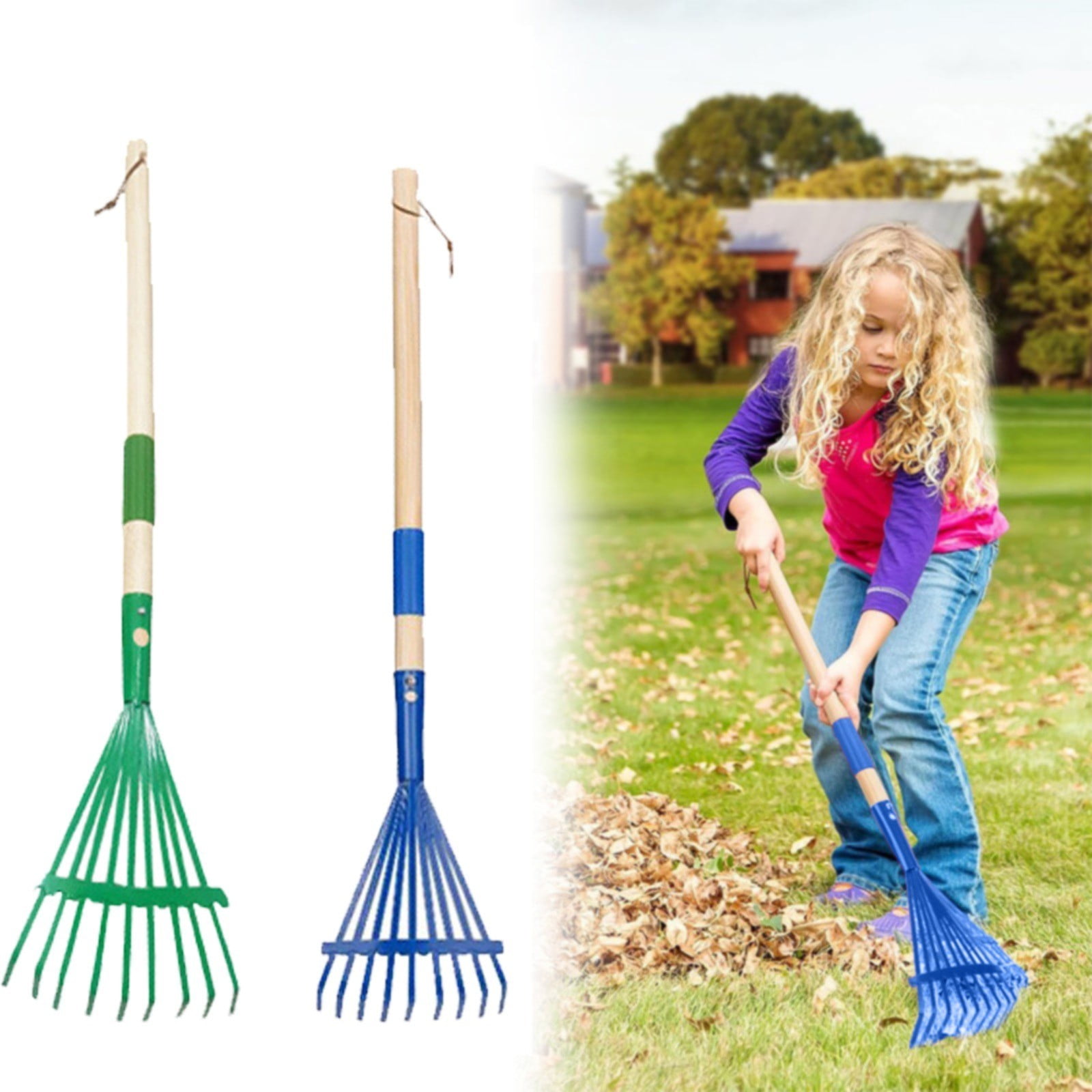 Cleaning Supplies Clearance! Kids Rakes With Hardwood Handle 28" Child ...