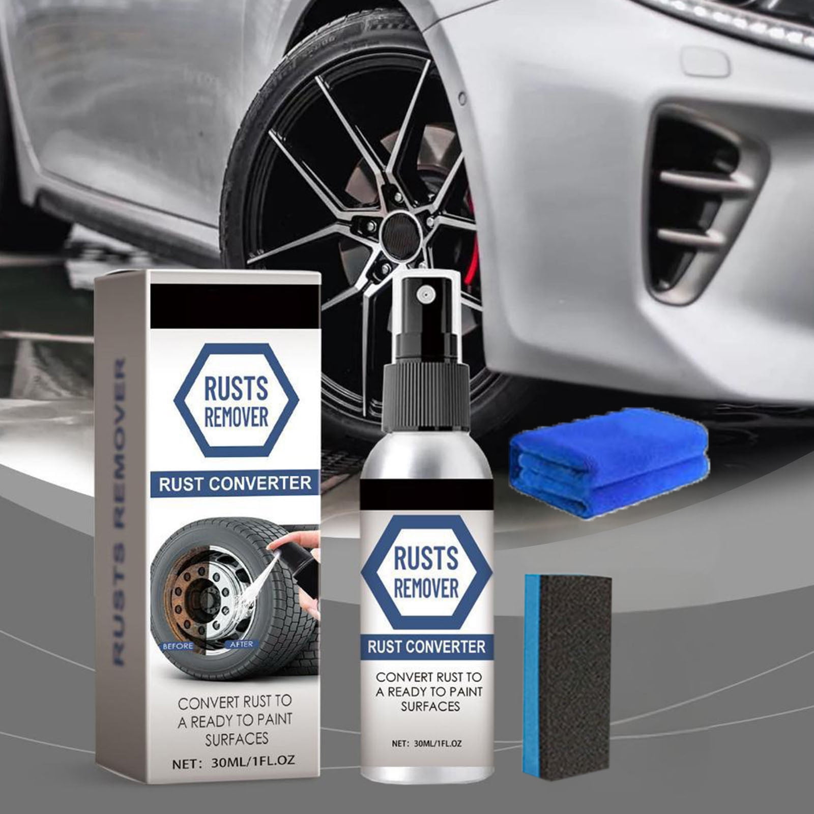 Cleaning Supplies Metal Rust Remover Automobile Wheel Rust Spray ...