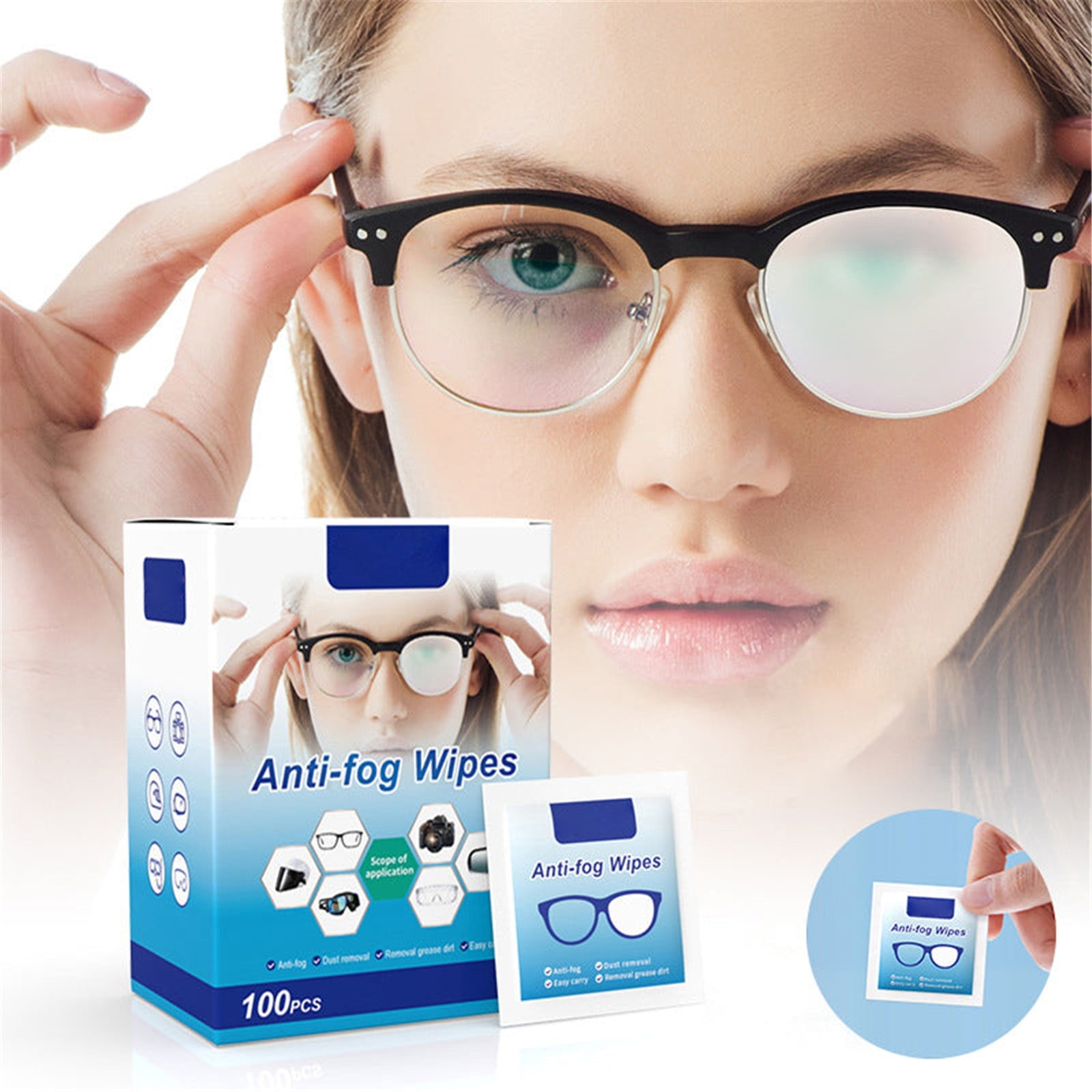 Cleaning Supplies! Glasses Anti Fog Wipes Lens Wipe Paper Screen Anti ...