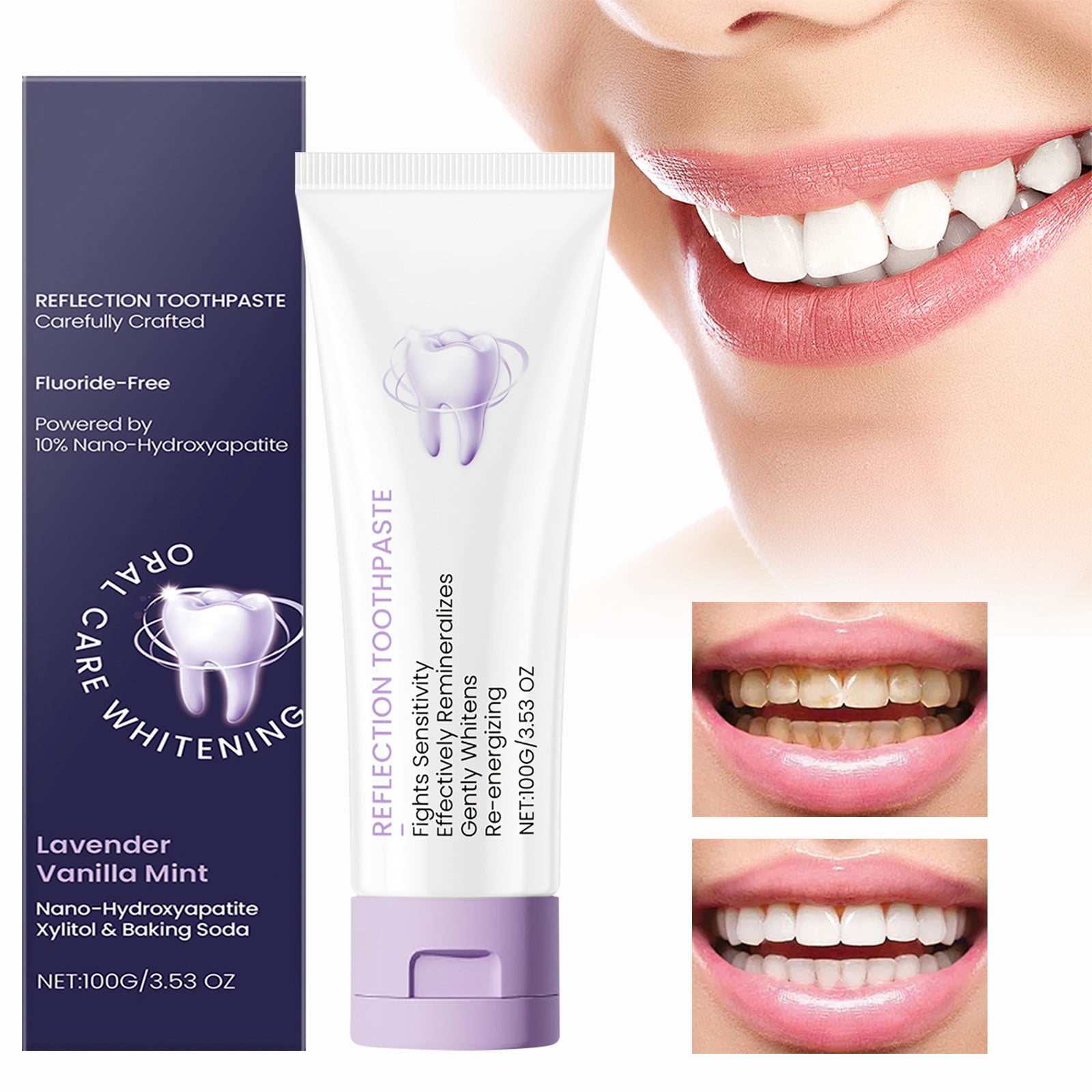 Cleaning Teeth - Hydroxyapatite Toothpaste – Fluoride Xylitol ...