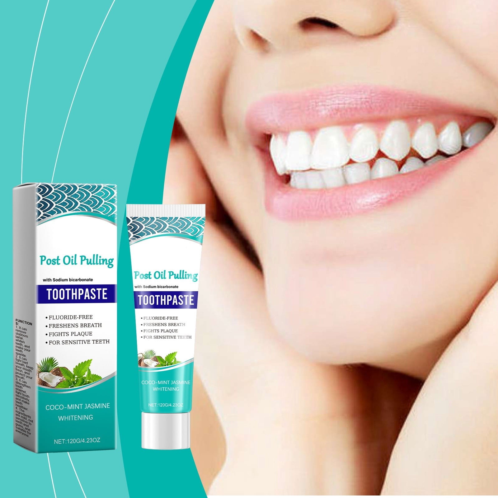 Cleaning Teeth Toothpaste 1/2/3Pc Premium Teeth Toothpaste: Gentle ...