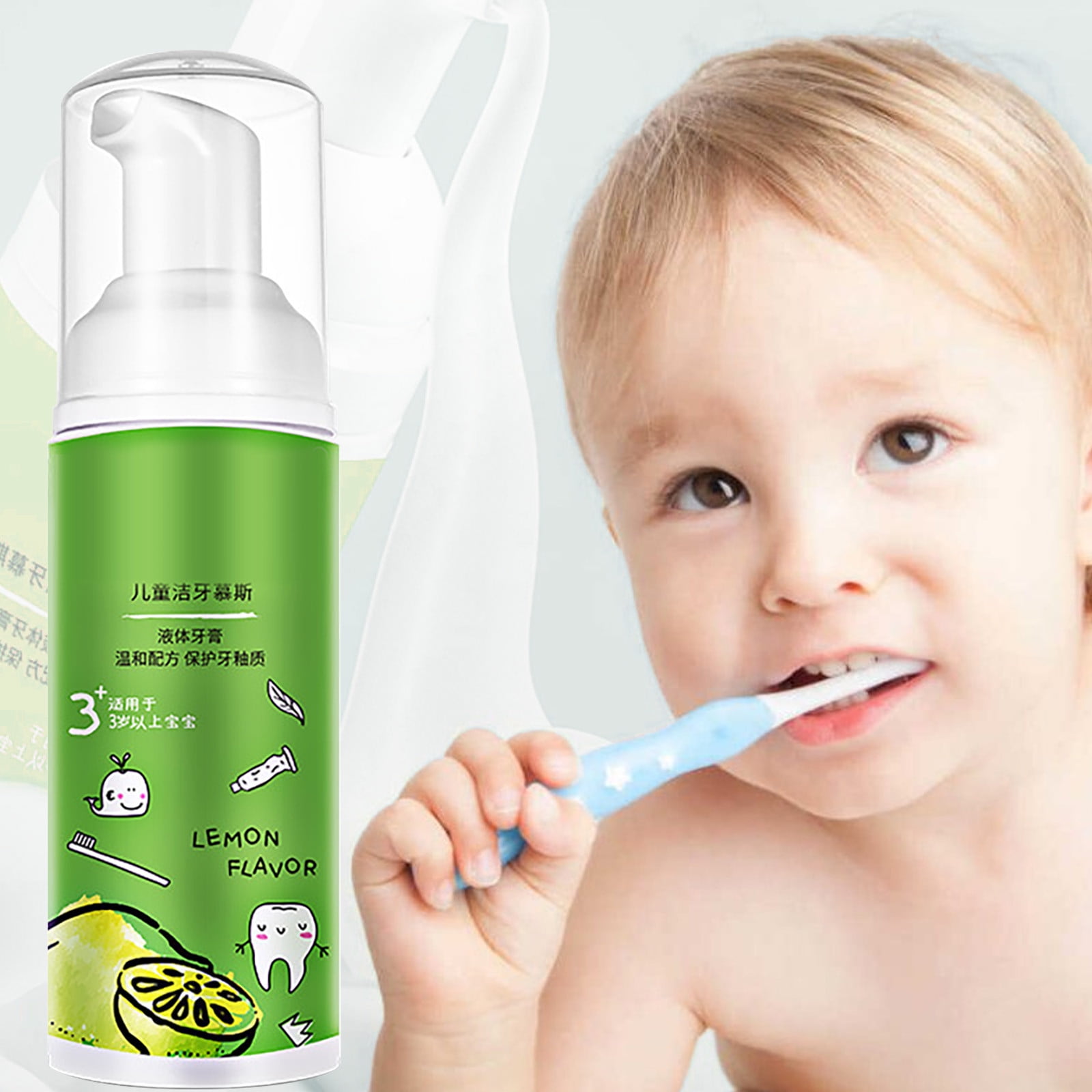 Cleaning Teeth Toothpaste Fruit Flavored Cleaning Tooth Foam Fresh ...