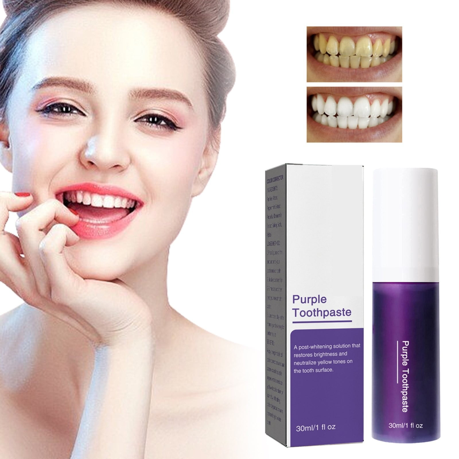 Cleaning Teeth Toothpaste Purple Toothpaste for Teeth Teeth Toothpaste ...