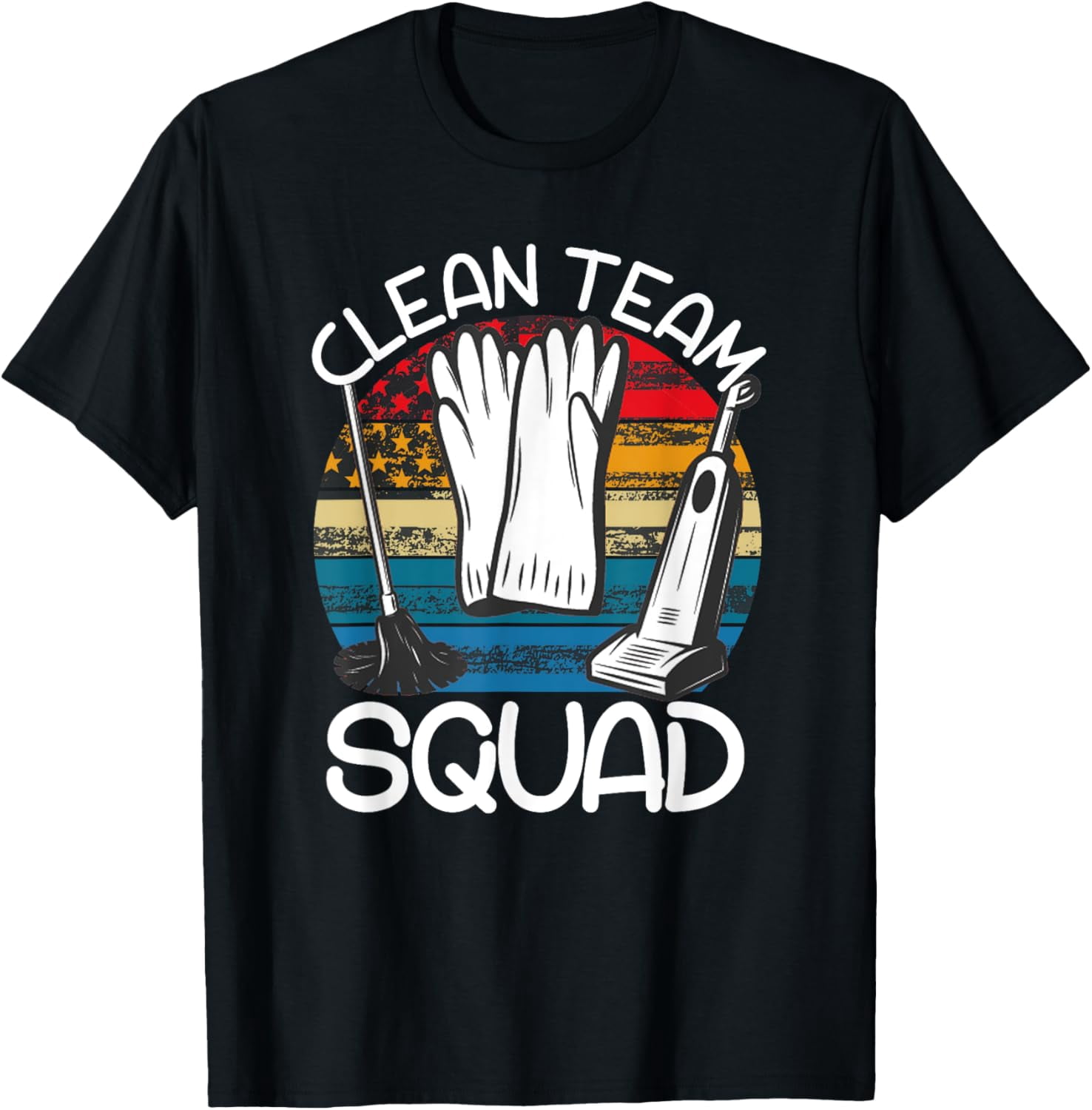 Cleaning Uniform Clean Team Squad housekeeping uniform T-Shirt mens t ...