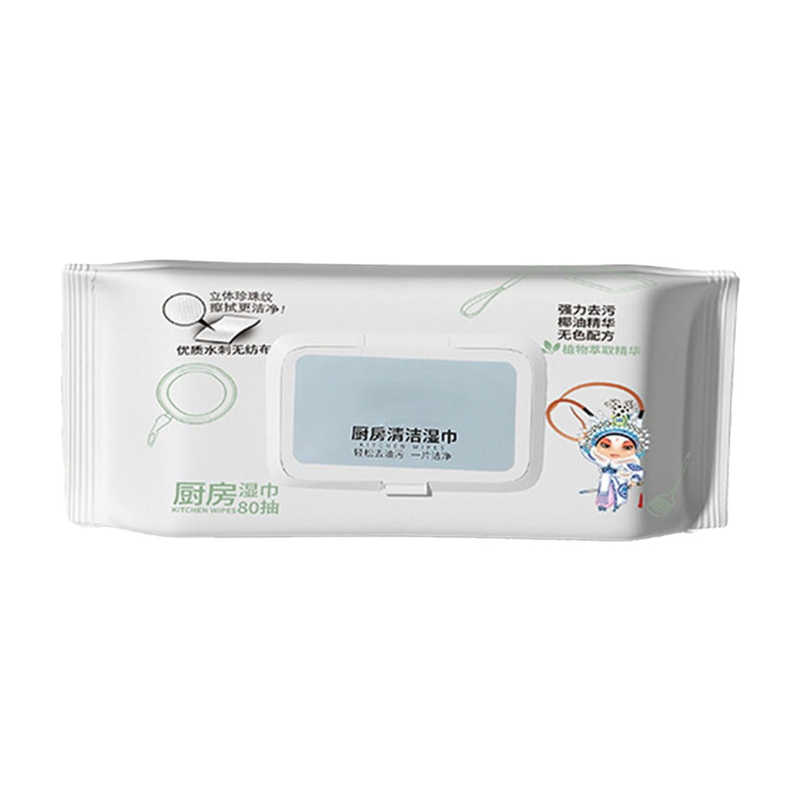 Cleaning Wipes Daily for Kitchen Stain Remover Tissue Wipe 80Pcs for ...