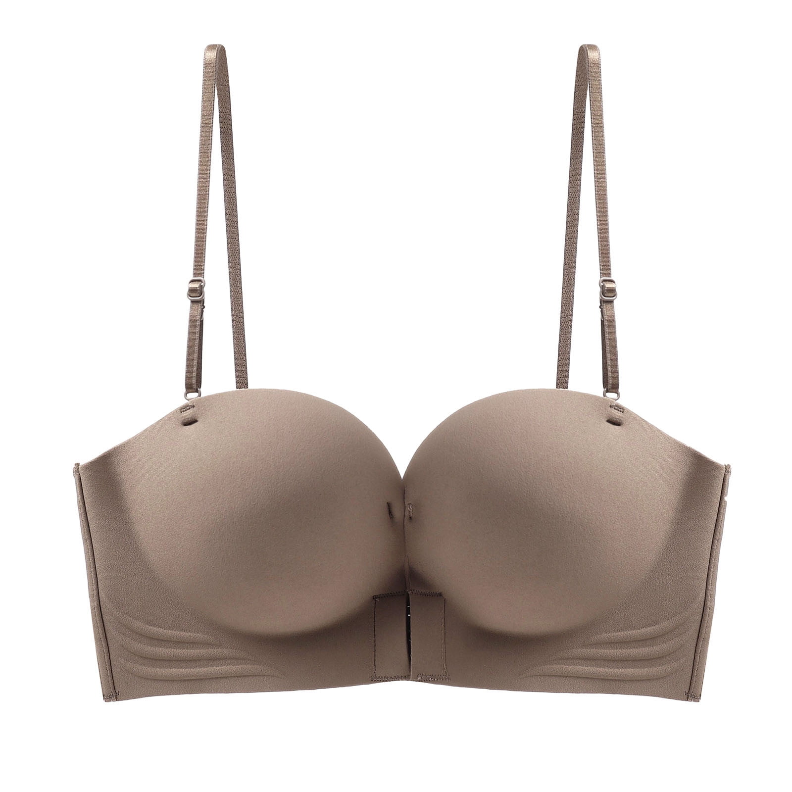 Cleaning Women's Anti-Sagging Seamless Bra Non-Slip Underwear Front ...