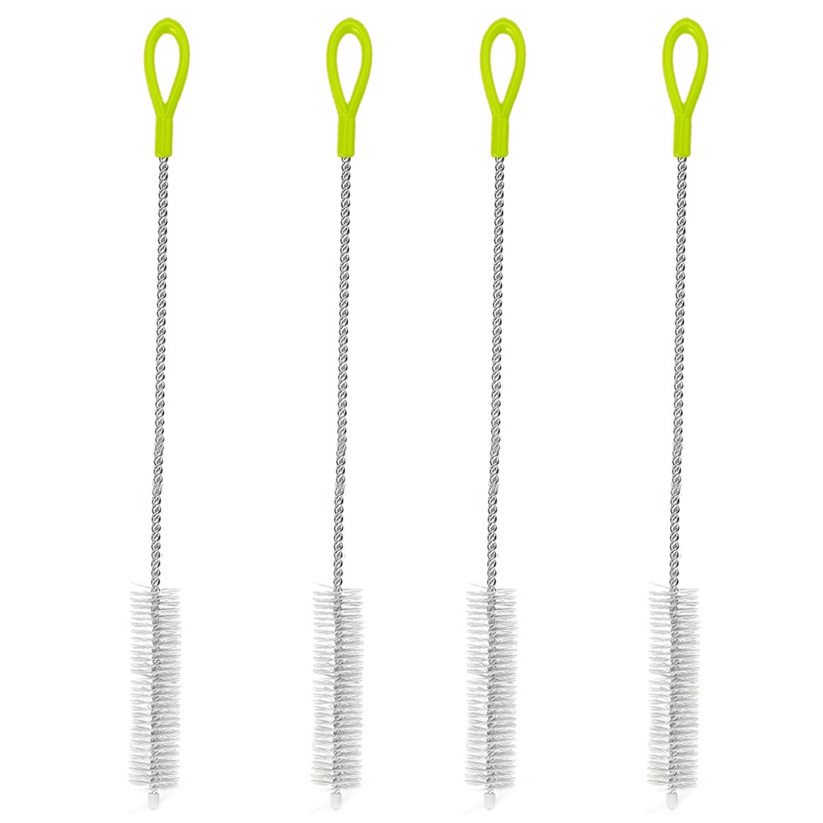 Cleaning brush Set of 4-extra long straw cleaner for metal and plastic ...