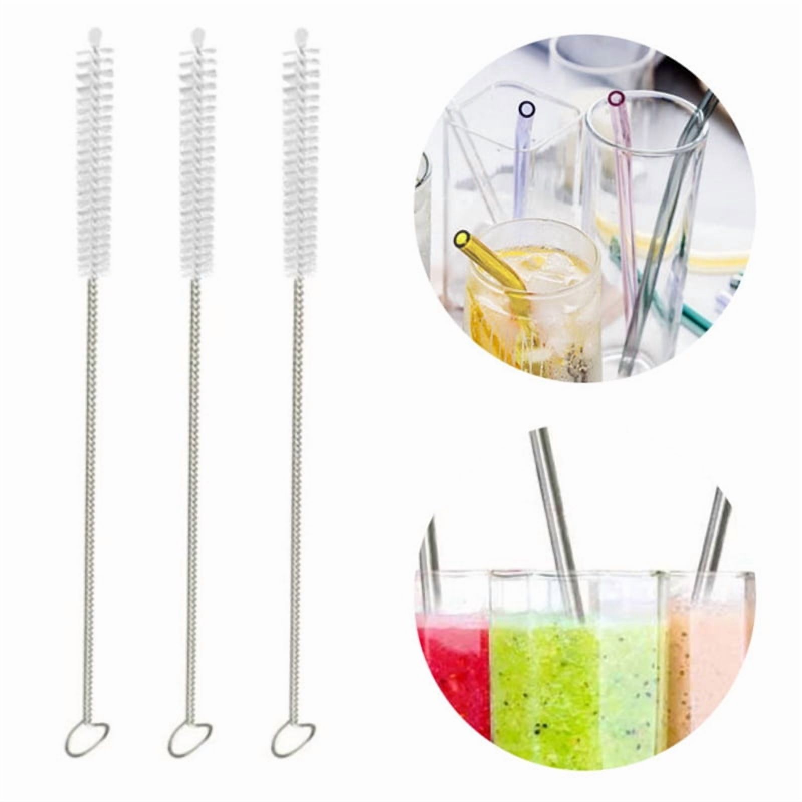 Cleaning brush stainless steel bottle straw brush bottle spiral soft ...