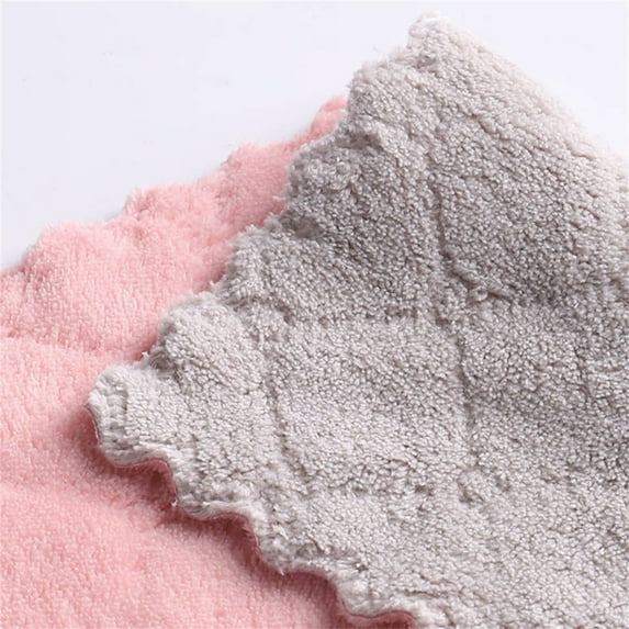 Cleaning wipes Absorbent Corals 8PCS Dish Rag Wipe Wiping Towel Cloth ...