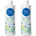 Cleanlife No-Rinse Body Bath, 16 oz, Alcohol-free, 2 Pack, Elderly Wash ...
