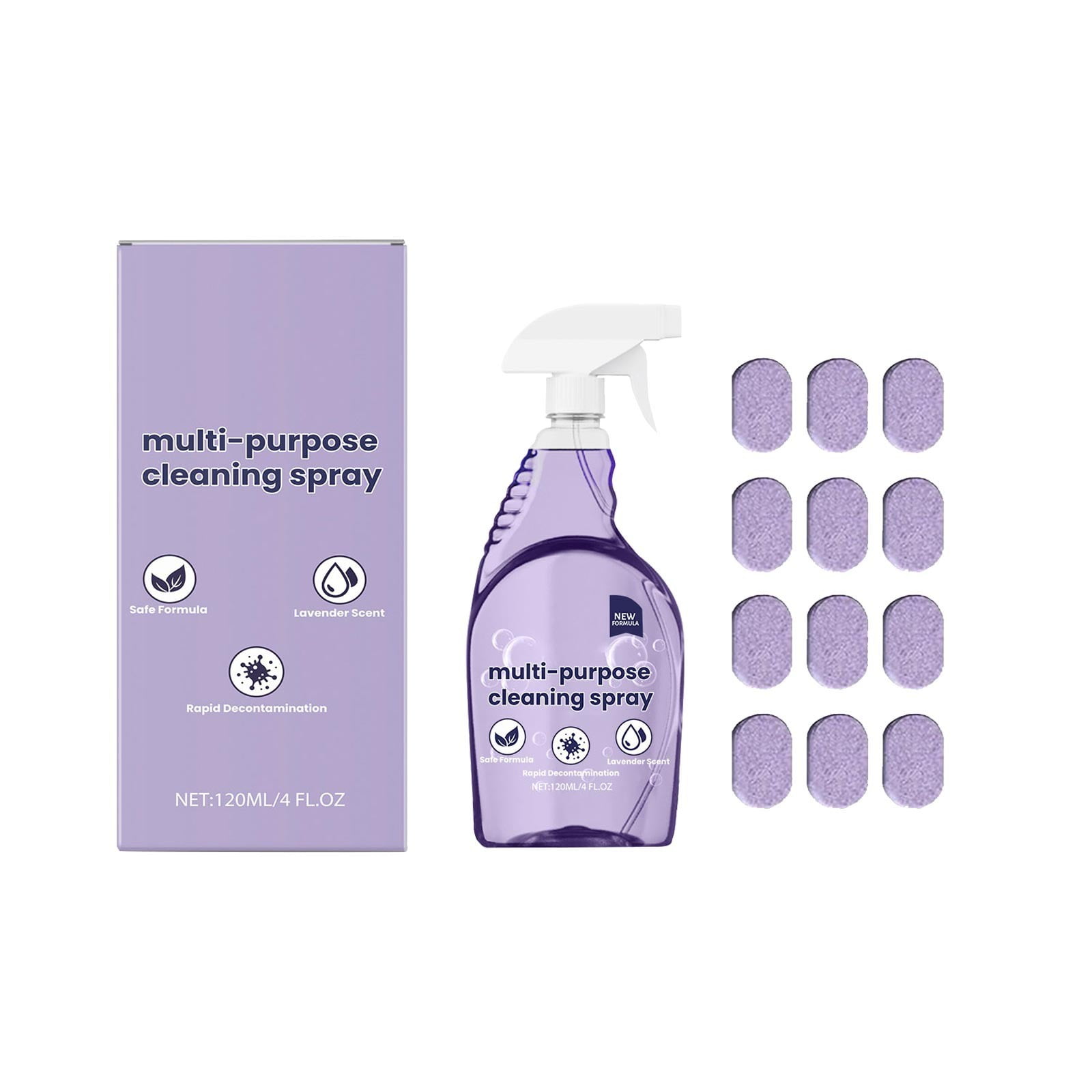 Cleanlix Cleaning Spray With Concentrated Cleaning Tablets Water Bottle ...