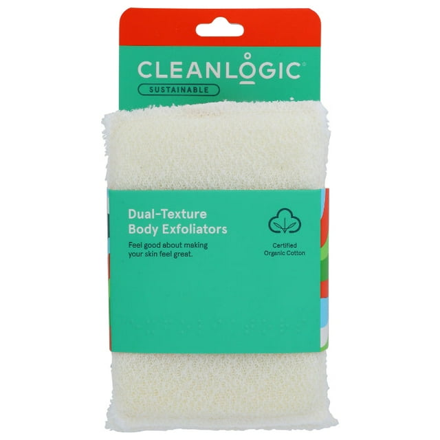 Cleanlogic 230033 Exfoliating Dual Texture Body Scrubbers - Walmart.com