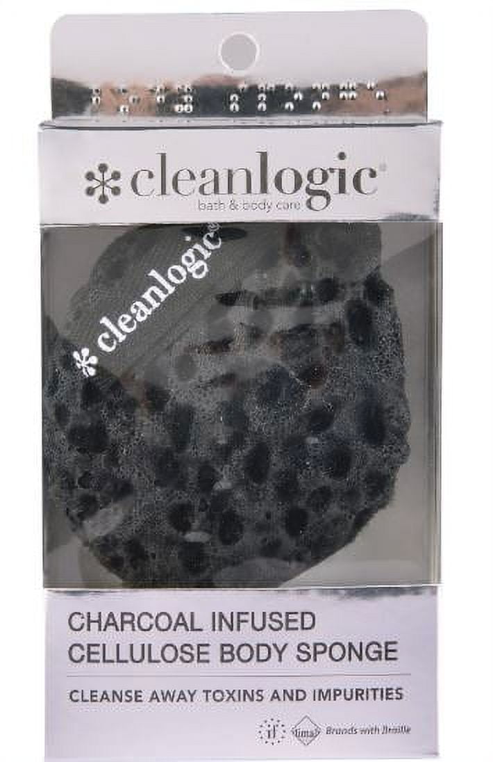 Cleanlogic Charcoal Infused Cellulose Body Sponge - Walmart.com