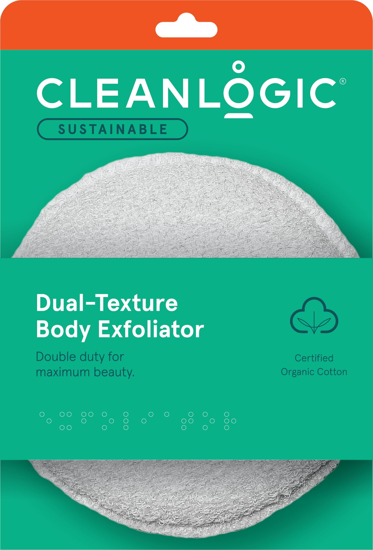 Cleanlogic Exfoliating Dual Texture Body Scrubber - EACH (Packaging May ...
