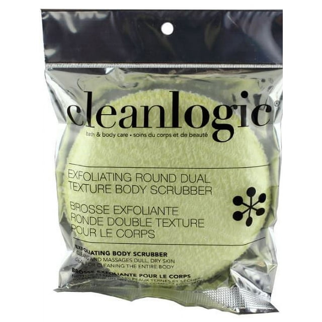 Cleanlogic Exfoliating Round Dual Texture Body Scrubber - Walmart.com