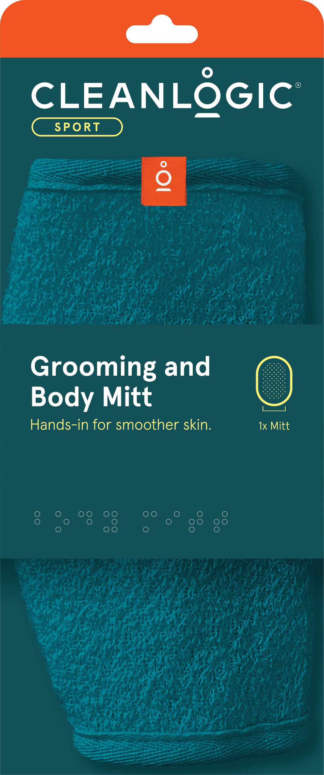 Cleanlogic Sport Exfoliating Body Scrubber, Body Exfoliator Mitt for ...