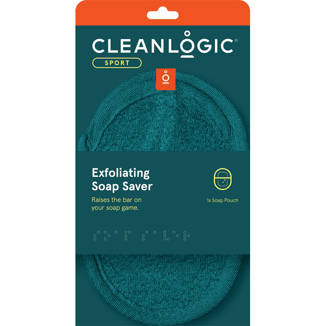 Cleanlogic Sport Exfoliating Soap Saver, All Ages Exfoliator Pouch for ...