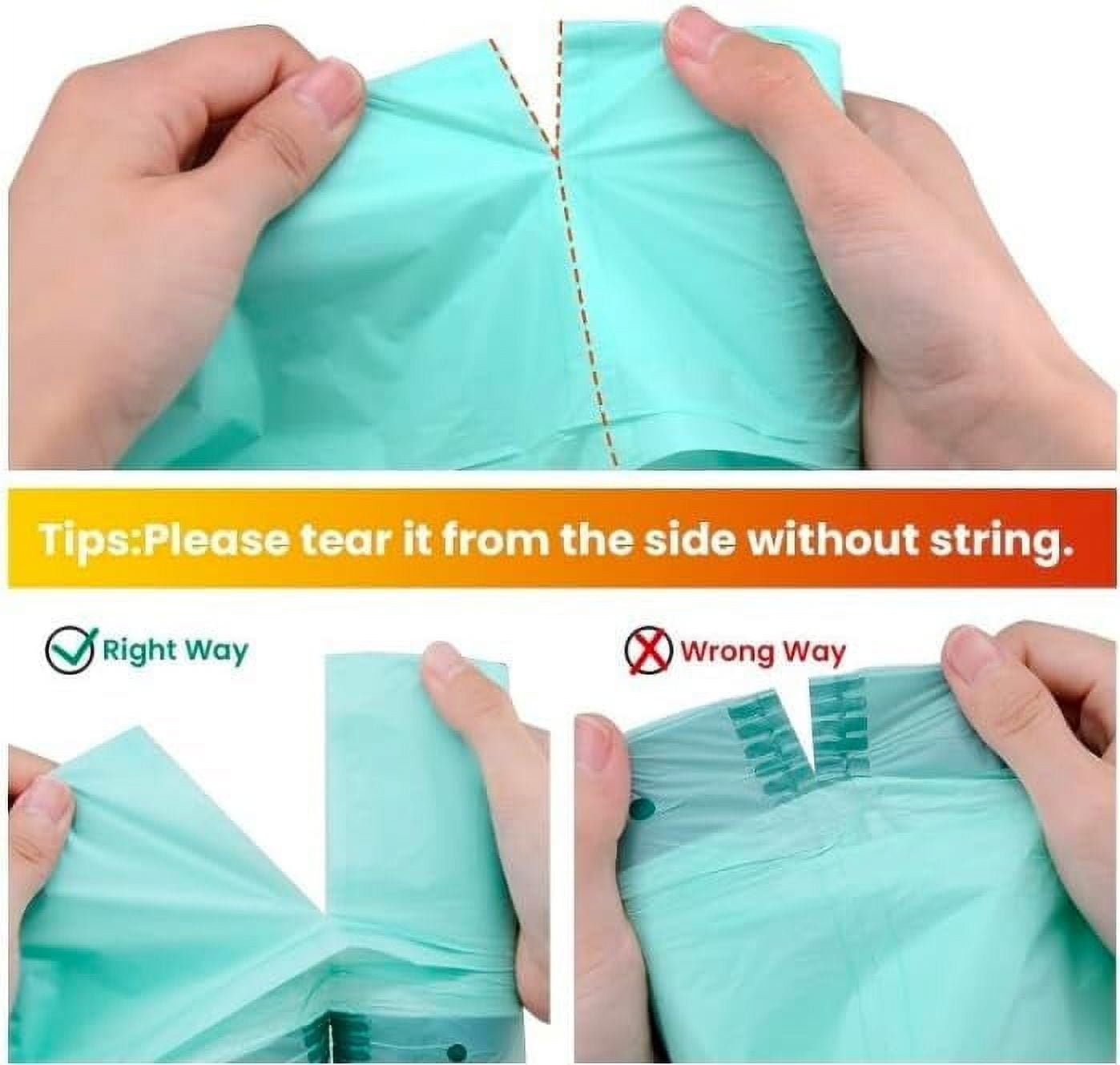 Cleanomic Compostable* 13 Gallon Trash Bags with Drawstring (2 Pack, 50 ...