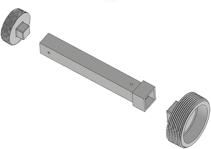 Cleanout plug wrench for 3 and 4 inch sewer plugs - clean out sewer ...