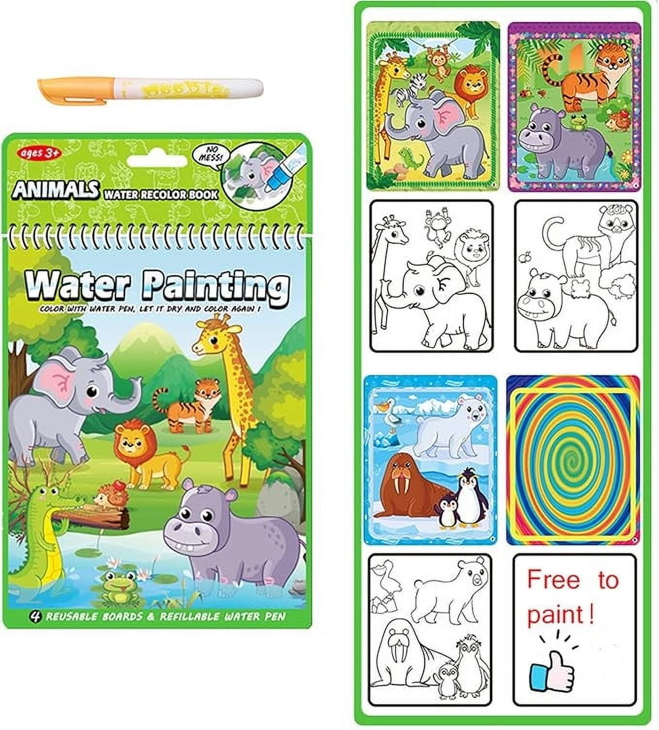 Cleanrance! Opehuo Water Painting Book for Toddlers,Water Based ...