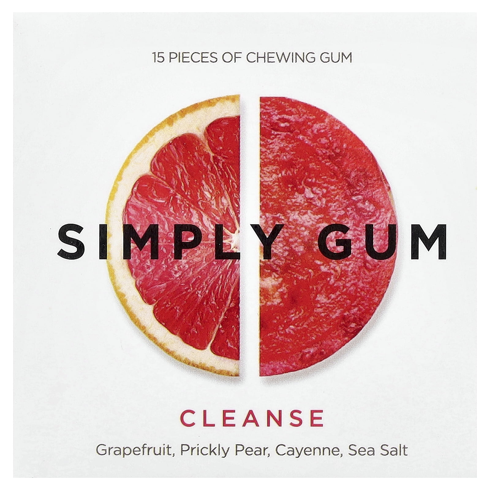 Simply Gum, Chewing Gum, Cleanse Natural Gum 15ct, Tangy Citrus Spice ...