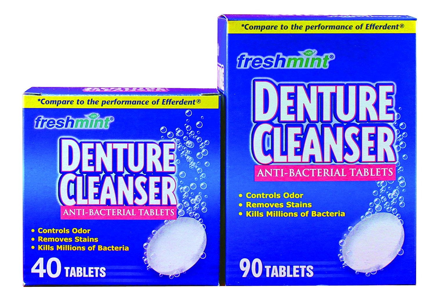 Cleanser Denture Tablets 90/Bx - Walmart.com