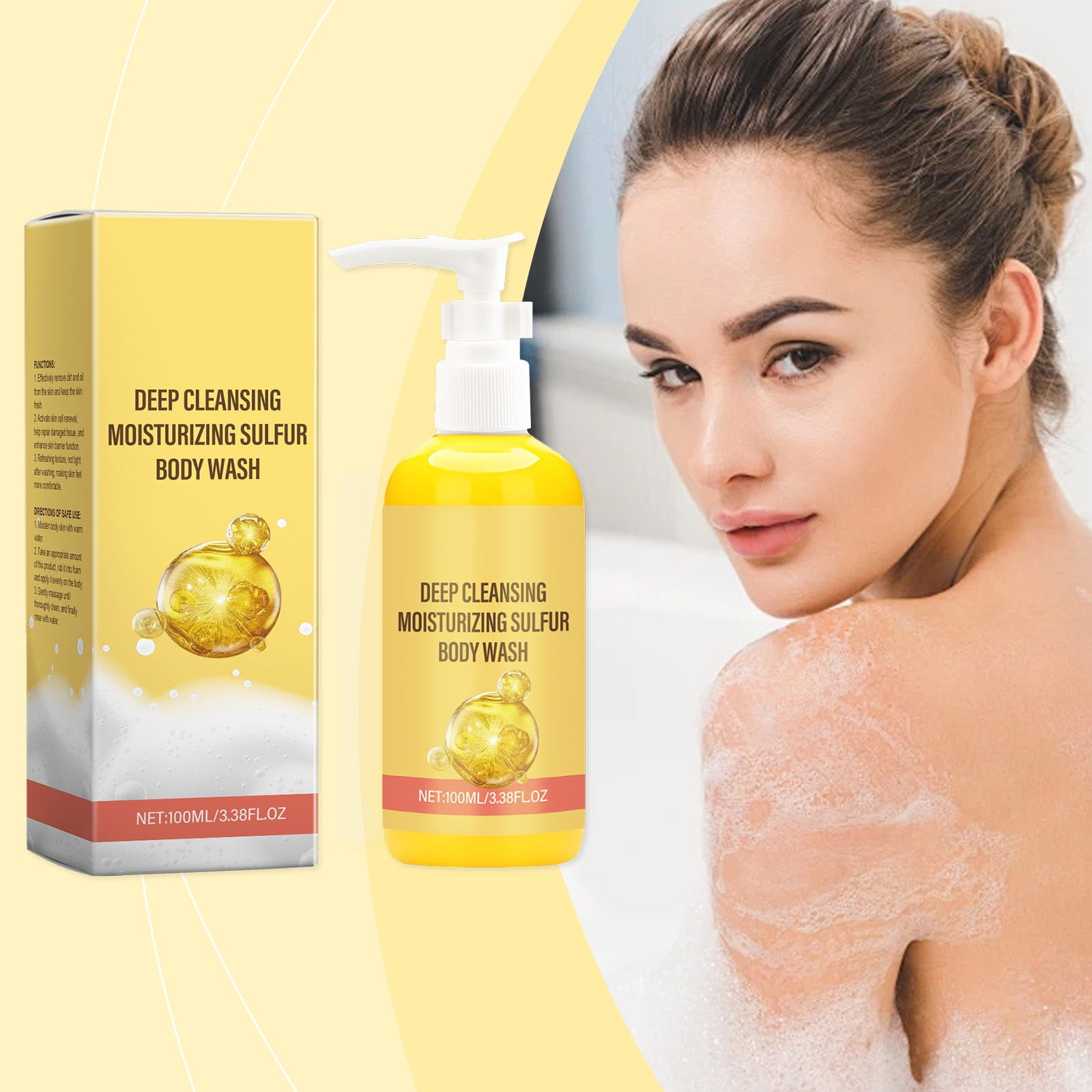 Cleansing Body Wash, Daily Body Cleansing Foam Body Wash with Rich ...