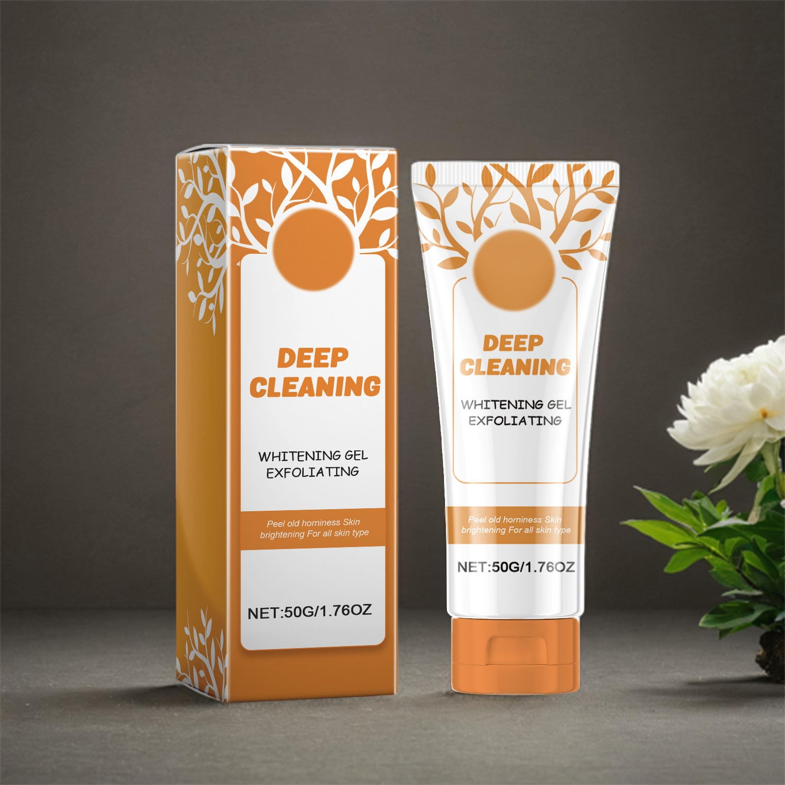 Cleansing Face And Body Body Cream Exfoliating Scrub Gel Orange ...