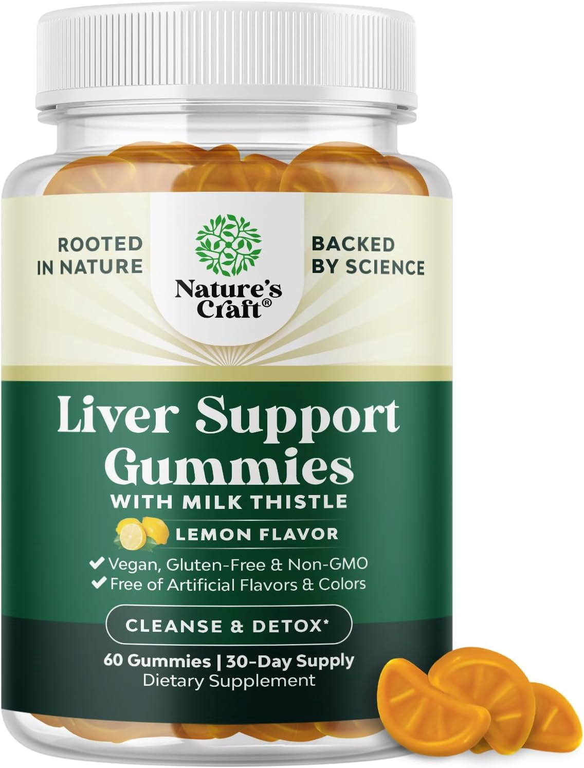 Natures Craft Herbal Cleansing Liver Support Supplement with Milk ...