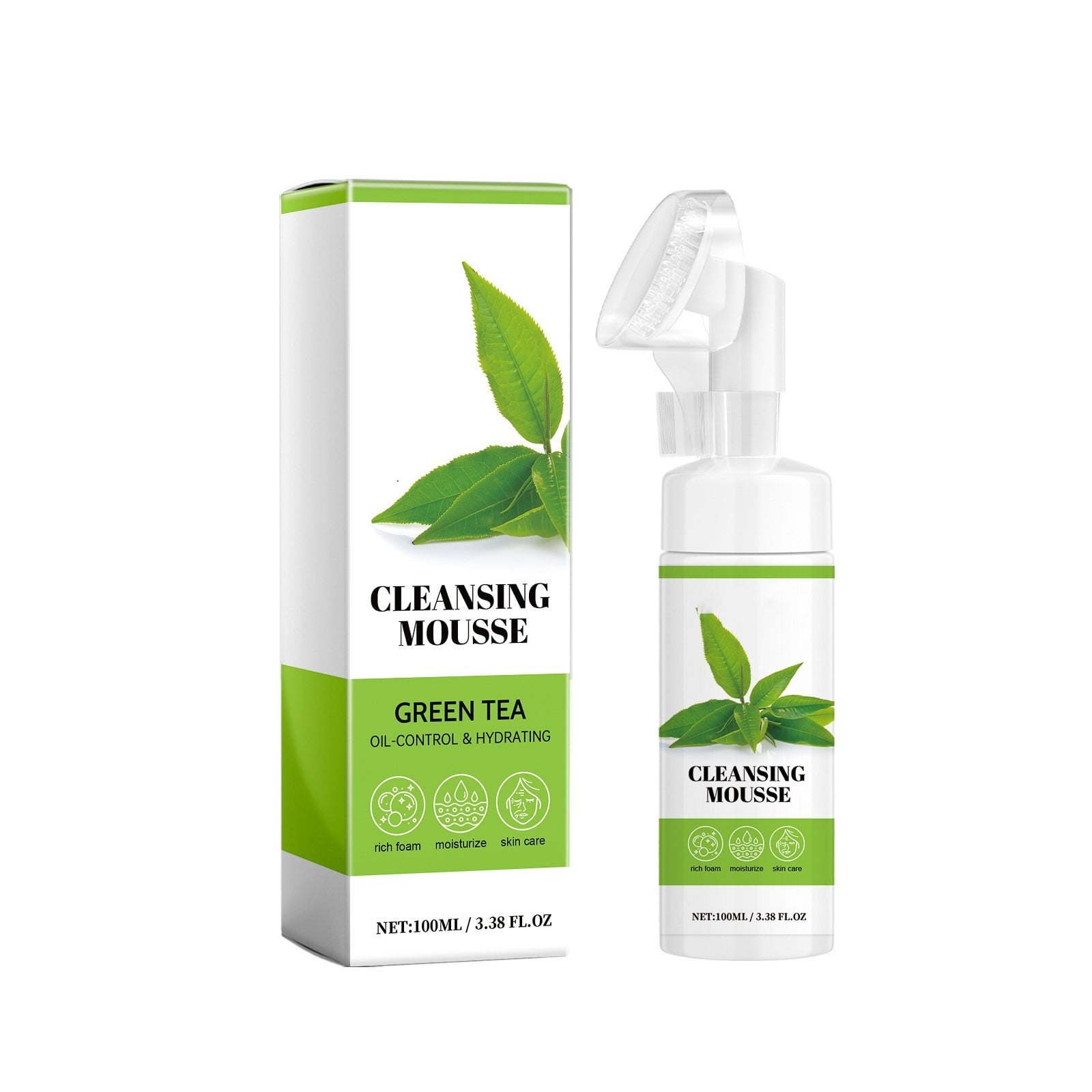 Cleansing Mousse Face Skin Tea Essence Oil Control & Hydrating Daily ...