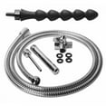 Cleanstream Silicone Shower Enema System Kit with Nozzle, Black ...