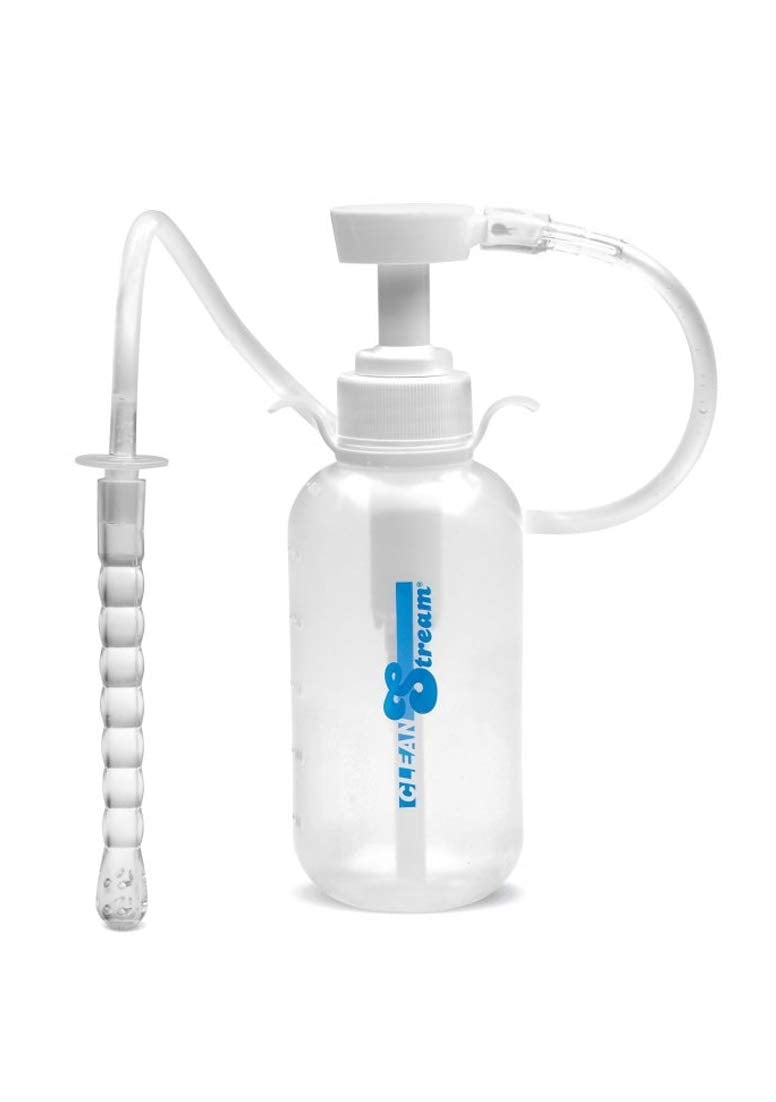 Cleanstream Pump Action Enema Bottle with Nozzle, Travel Enema Kit for ...