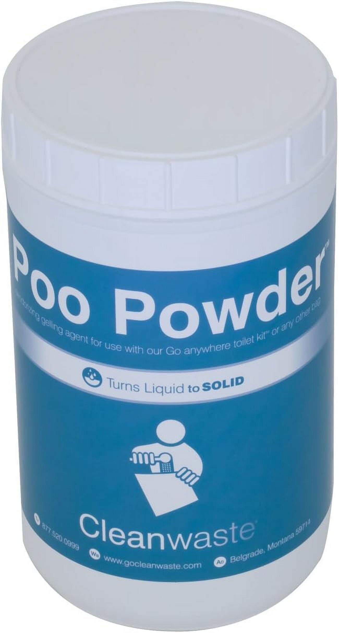 Cleanwaste Poo Powder Deodorizing Waste Treatment for Camping, Travel ...