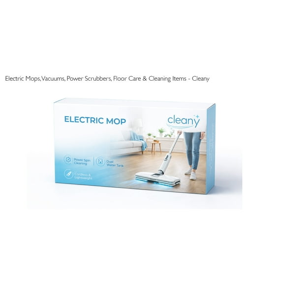 Cleany Electric Mop – Cordless Lightweight Floor Cleaner with Dual ...