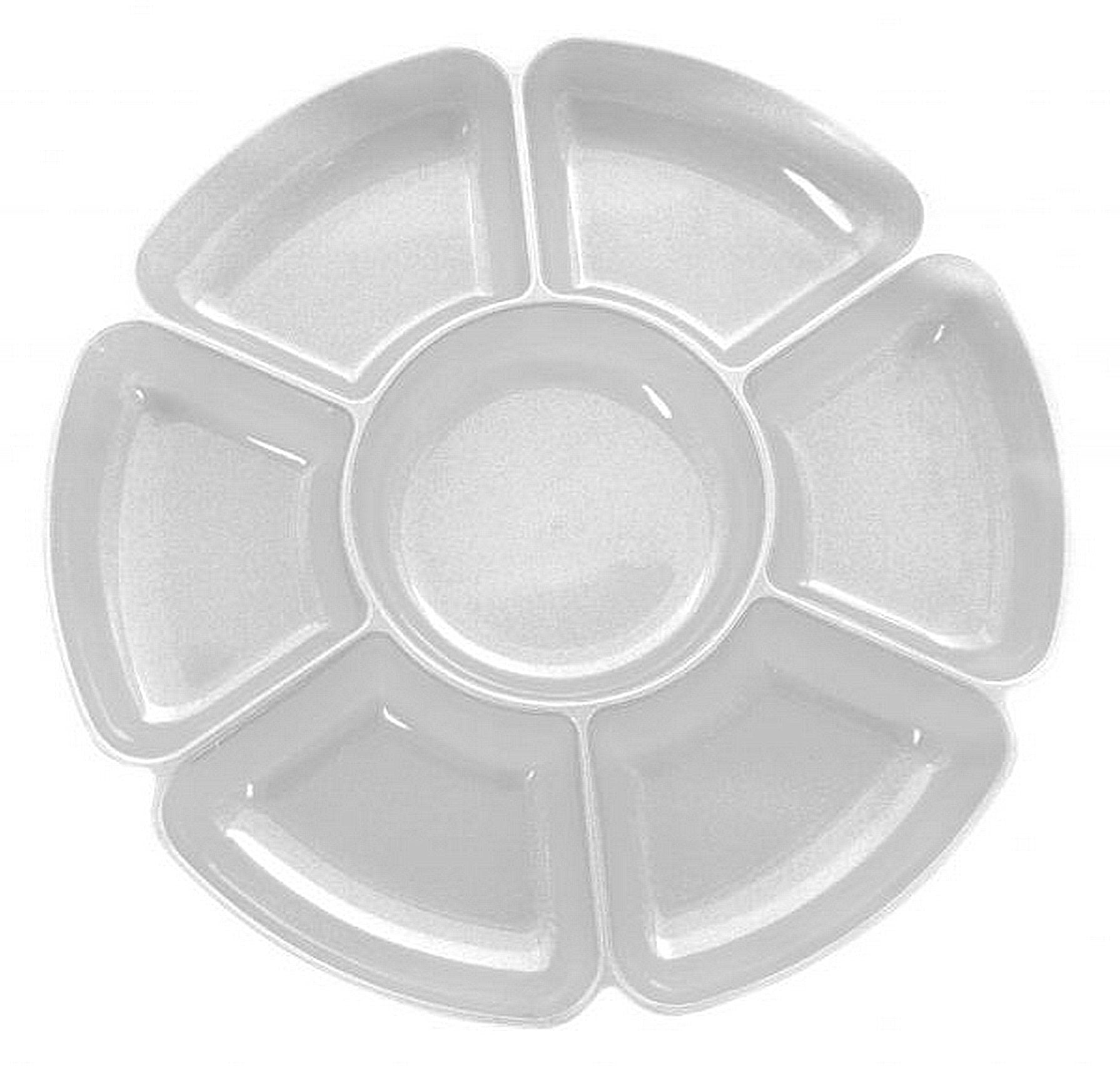 Clear 16in 7 Sectional Tray Clear - Walmart.com