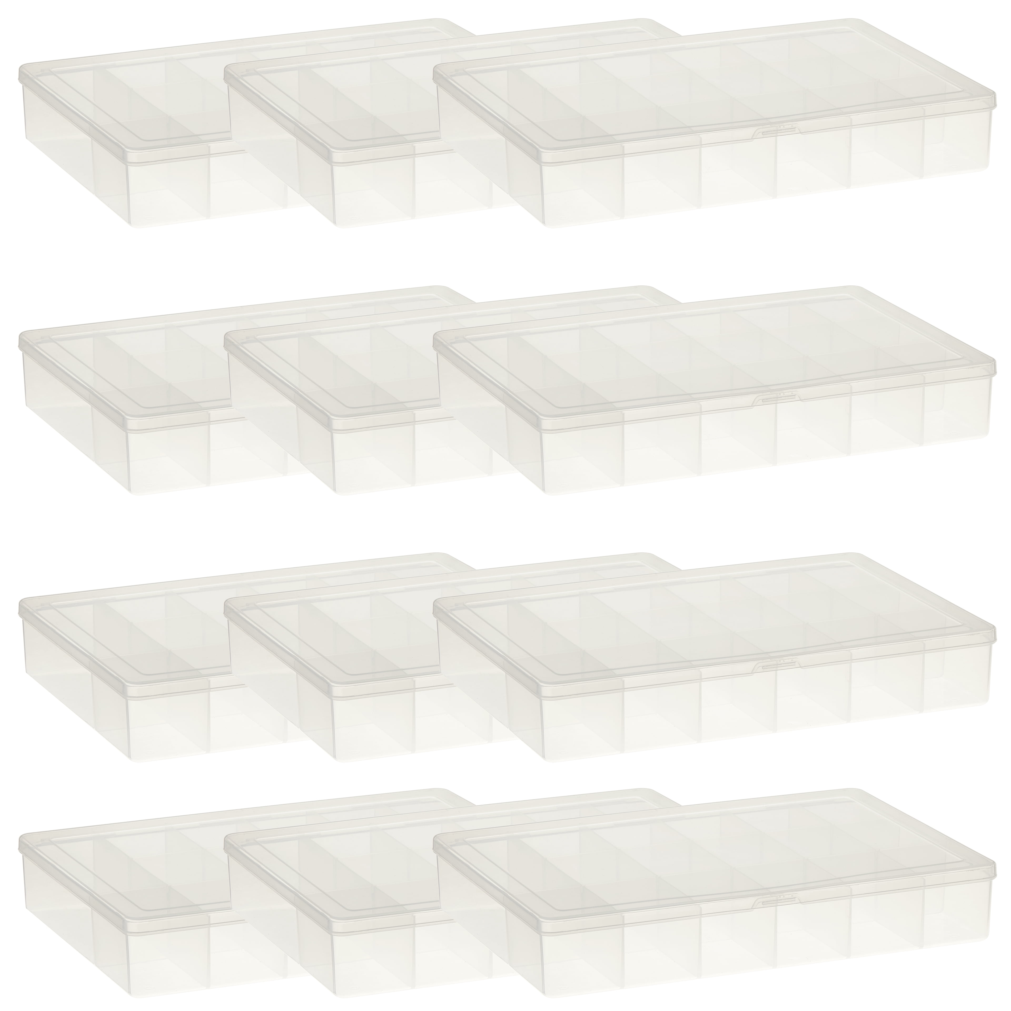 Simply Tidy 17 Compartment Bead Organizer - Clear Storage Box for Beads ...