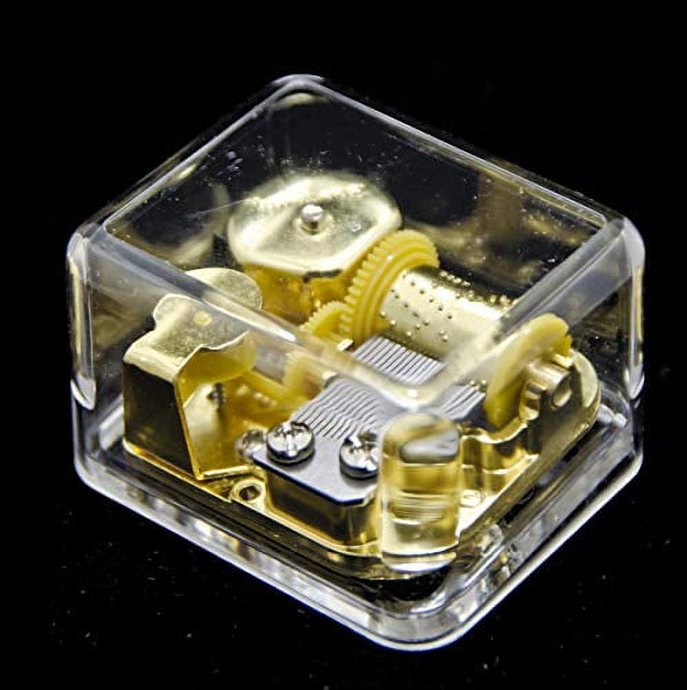 Clear 18 Note Acrylic Box Musical Paperweight - Many Songs to Choose ...
