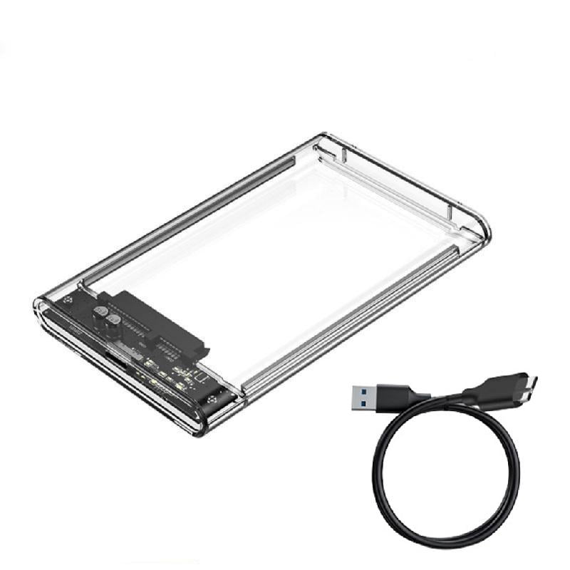 Clear 2.5Inch External Hard Drives Enclosure Case for Solid Disc Drives ...