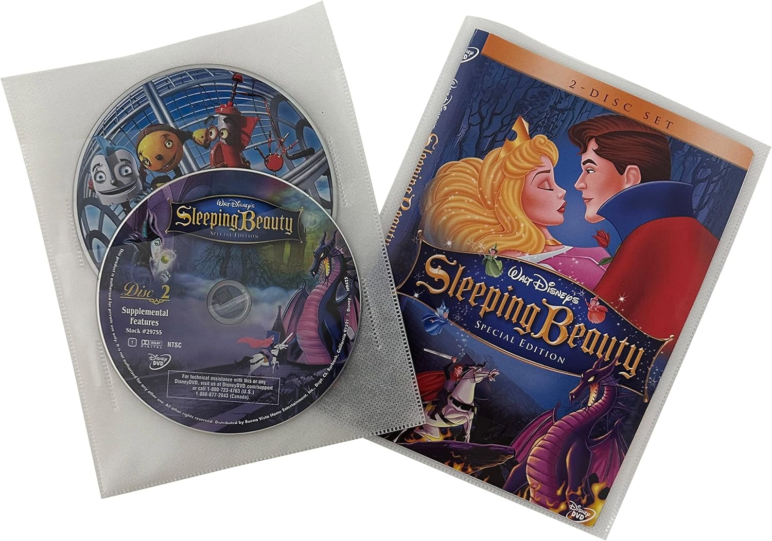 Clear 2 Disc Non Woven CPP Sleeves & DVD Booklet - Keep Your Discs Safe ...