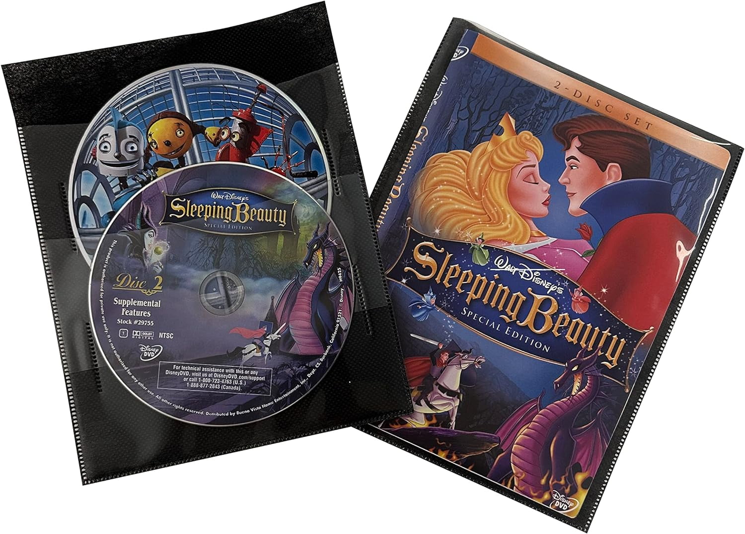 Clear 2 Disc Woven CPP Sleeves & Booklet - Keep Your Discs Safe and ...