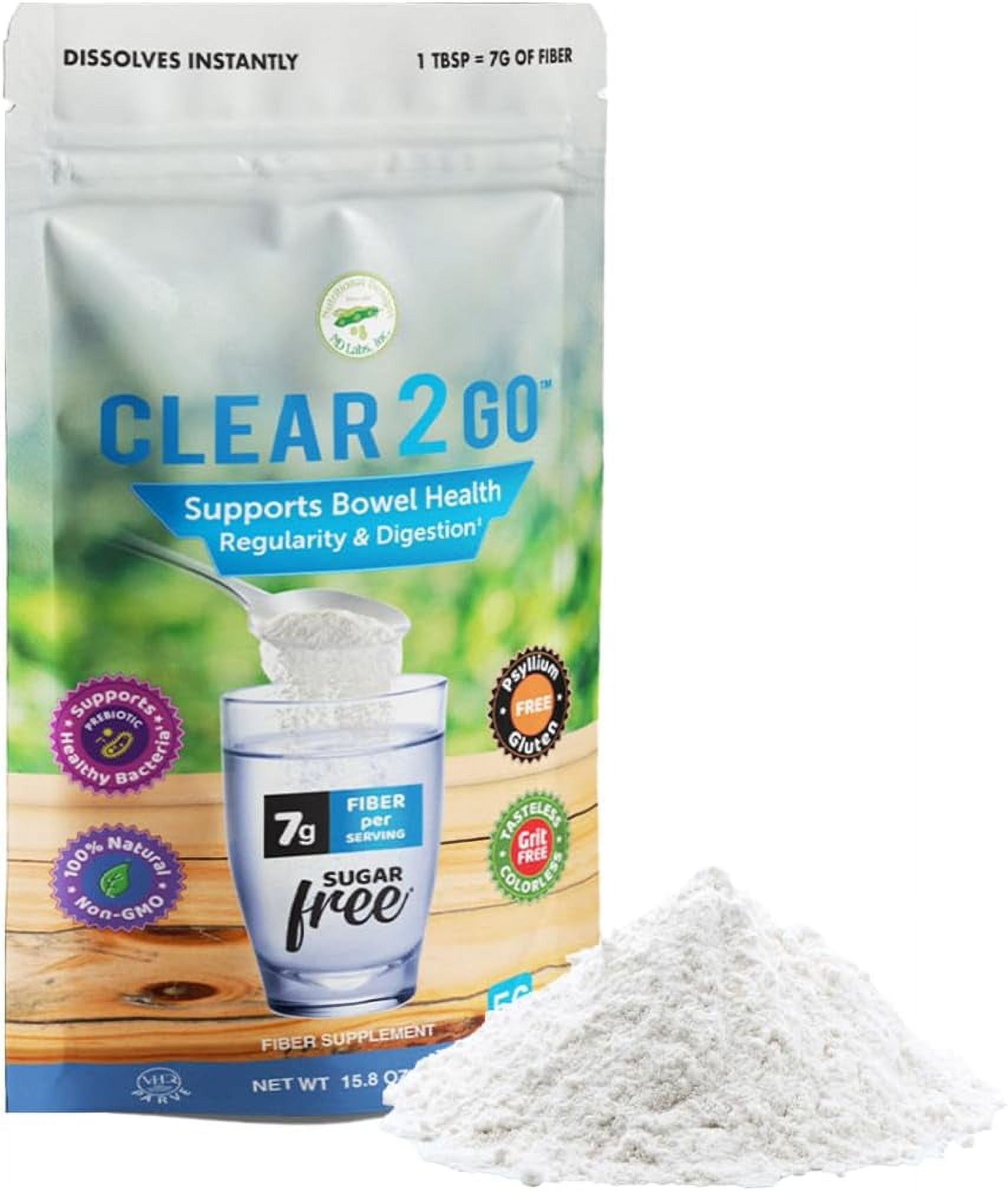 Clear 2 Go by Nutritional Designs Prebiotic Inulin Fiber Supplement ...