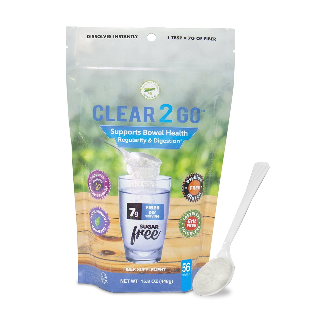Clear 2 Go by Nutritional Designs Prebiotic Inulin Fiber Supplement ...