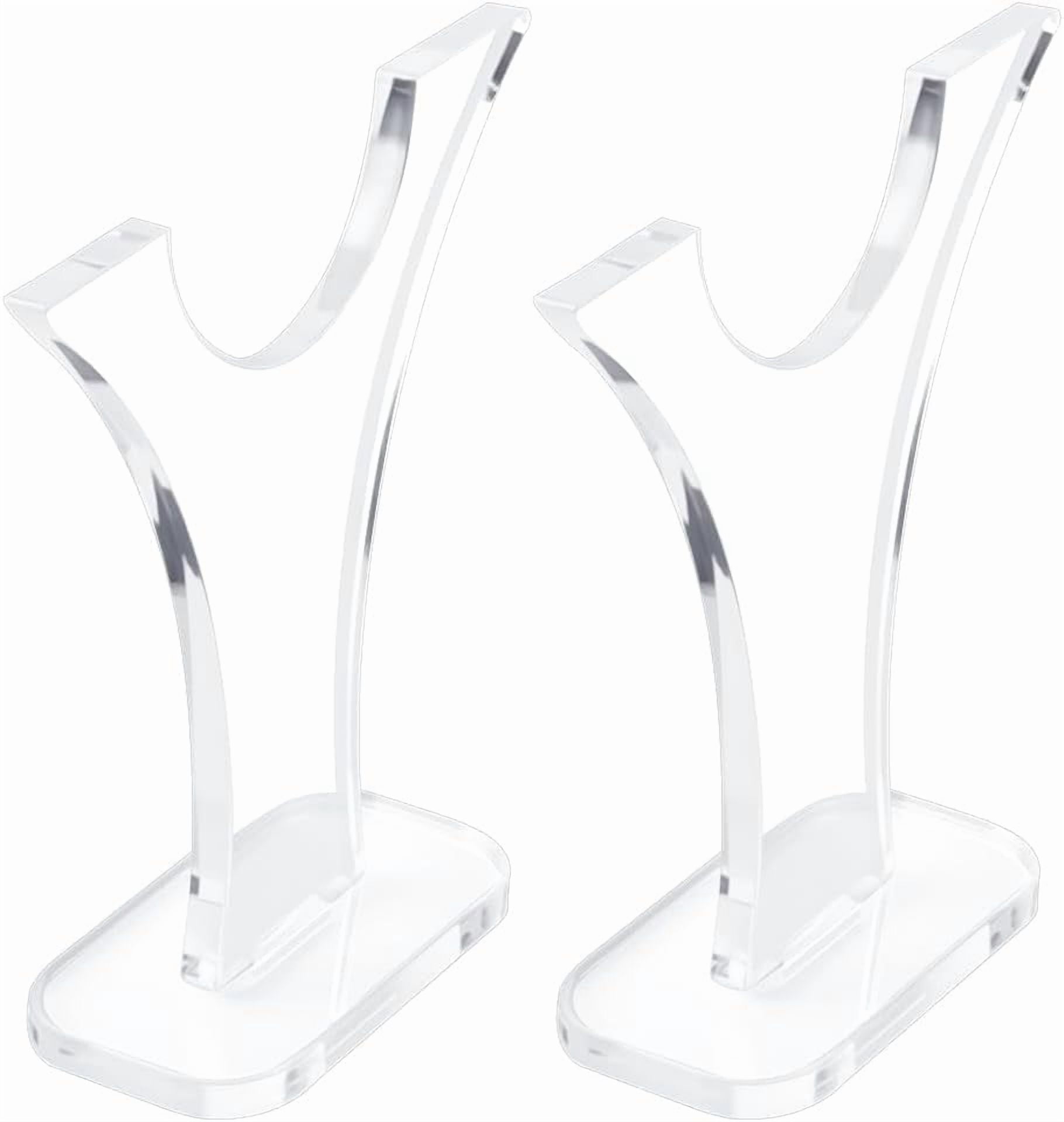 Clear 2 Sets Acrylic Display Stand Clear Base Collection Display Stands ...