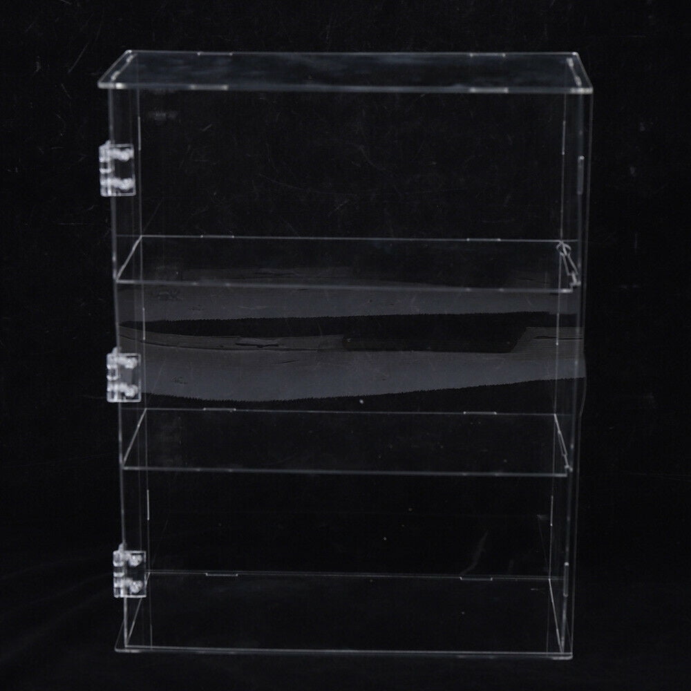 Clear 3 Tier Display Case Shelf Dustproof Showcase Holder for Action ...