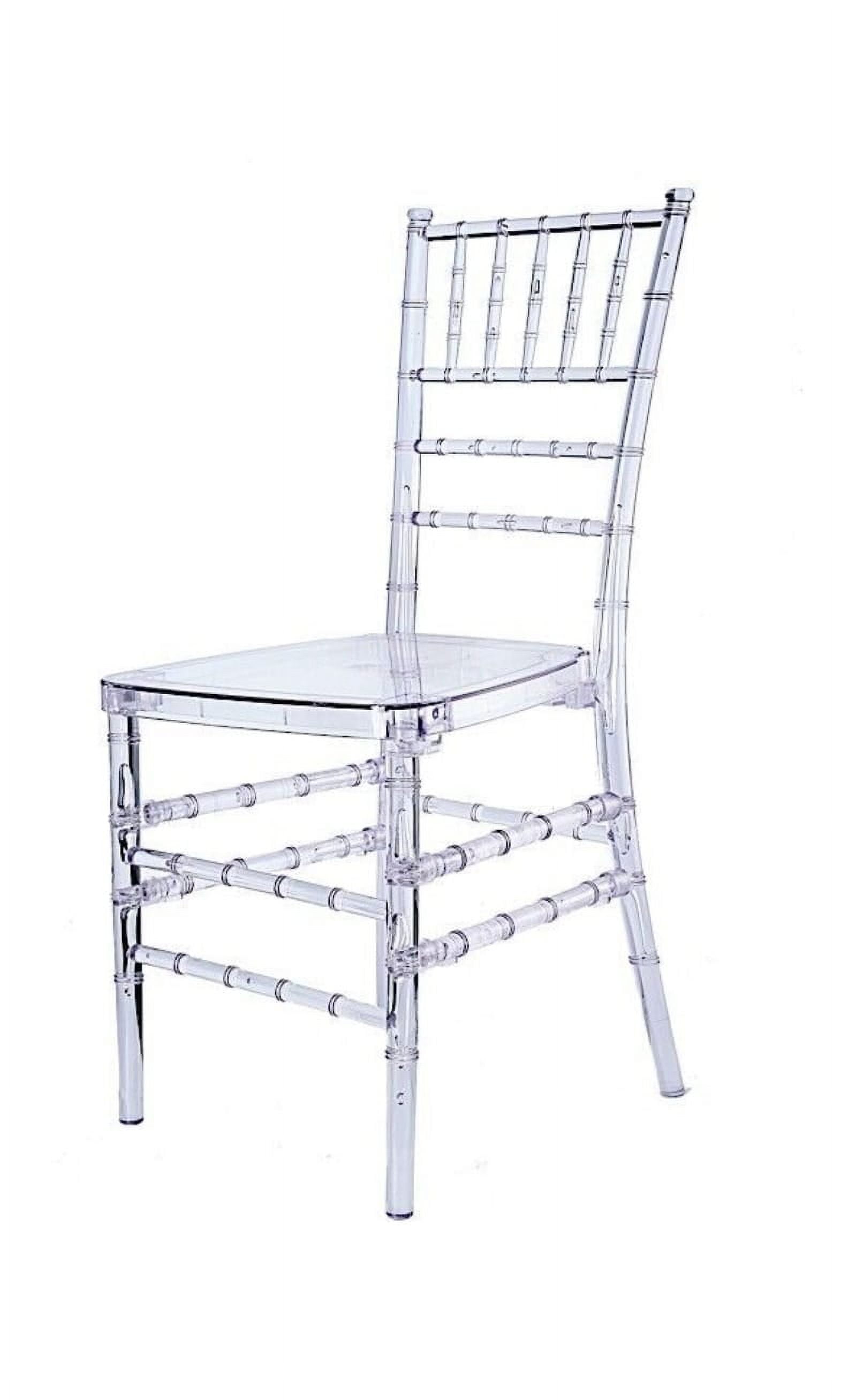 Clear 36-inch tall Acrylic Transparent Resin Party Event CHIAVARI CHAIRS - Crystal Ice - Walmart.com