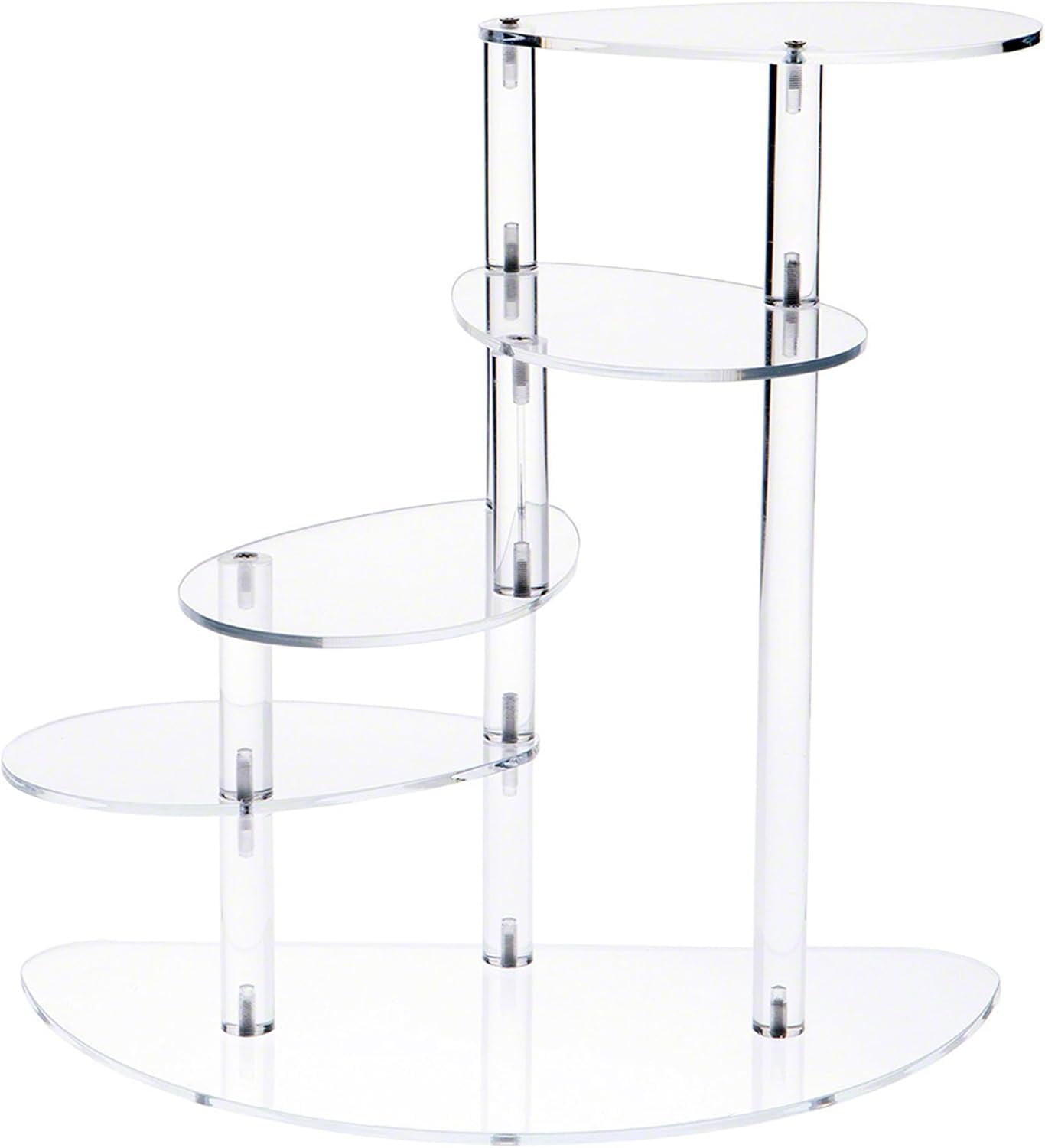 Clear 4-Shelf Spiral Display Riser, 14" H x 14.25" W x 7" D - Walmart.com
